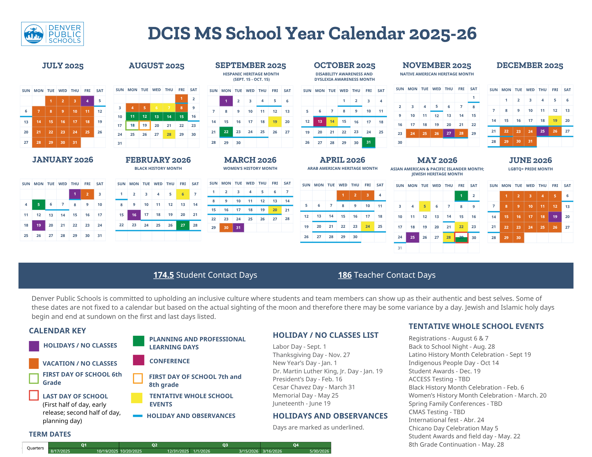 Denver Center for International Studies » Calendar 2025-2026