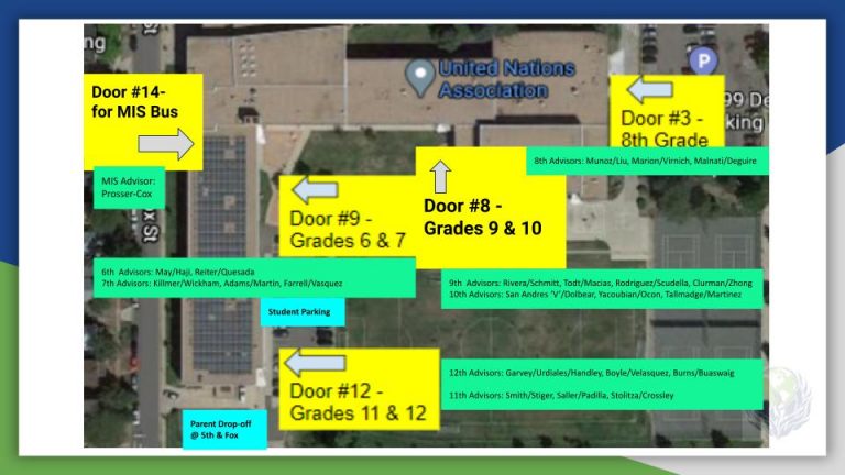 Denver Center for International Studies » First Day of School Map